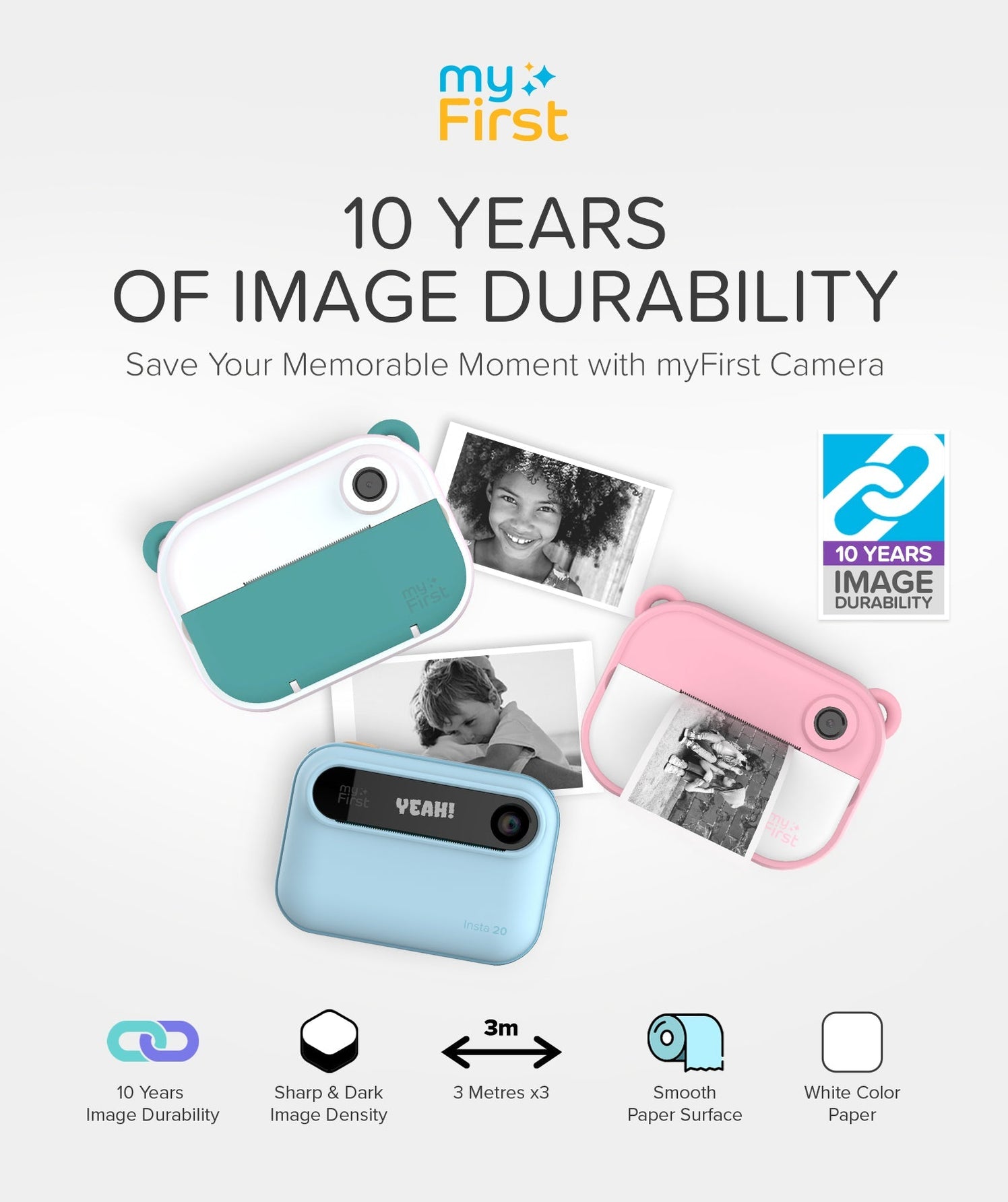 Thermal Sticker Transparent 2.0 for myFirst Camera Insta 20/Insta 2/In ...