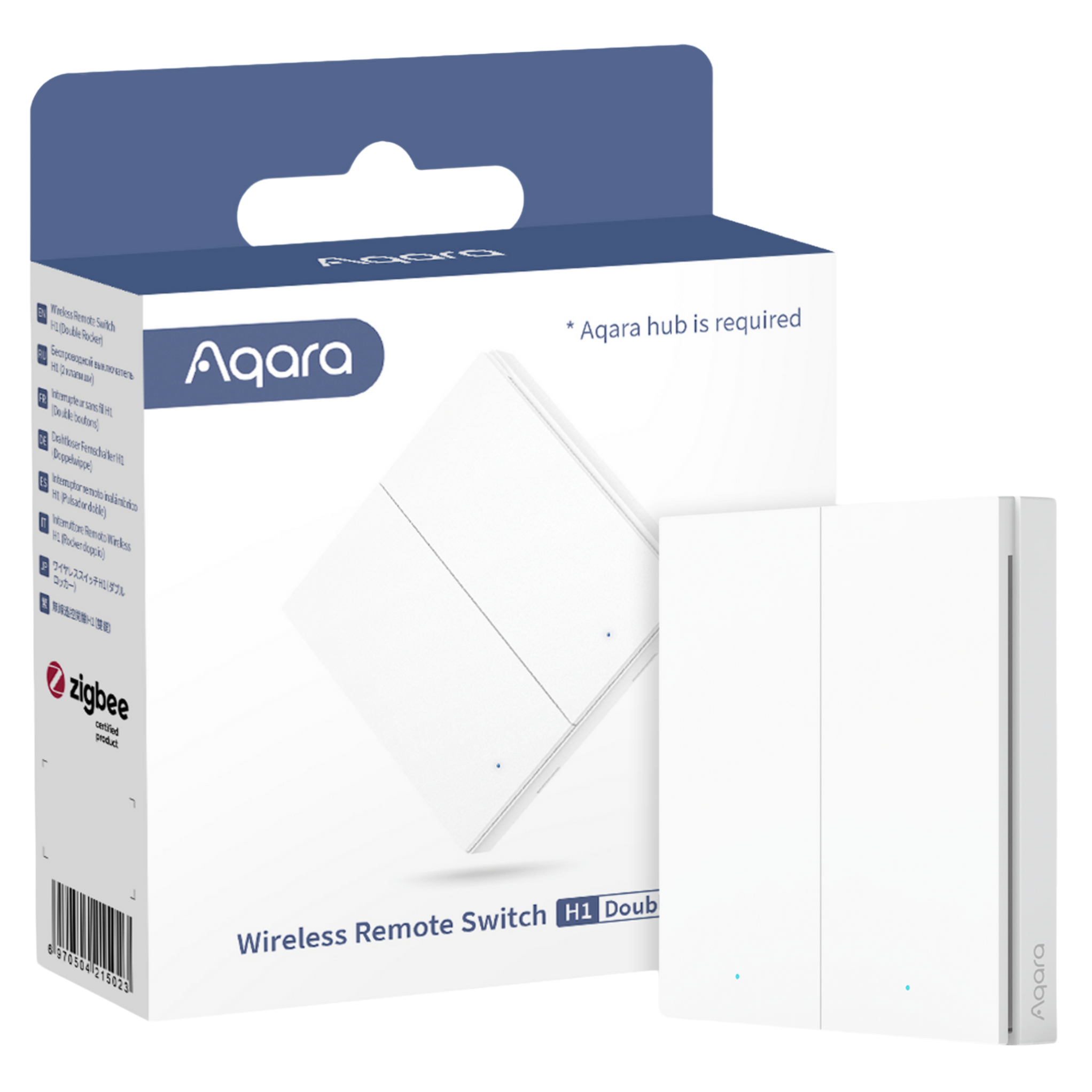 Aqara Wireless Remote Switch H1 (Double Rocker) — The Technology Store